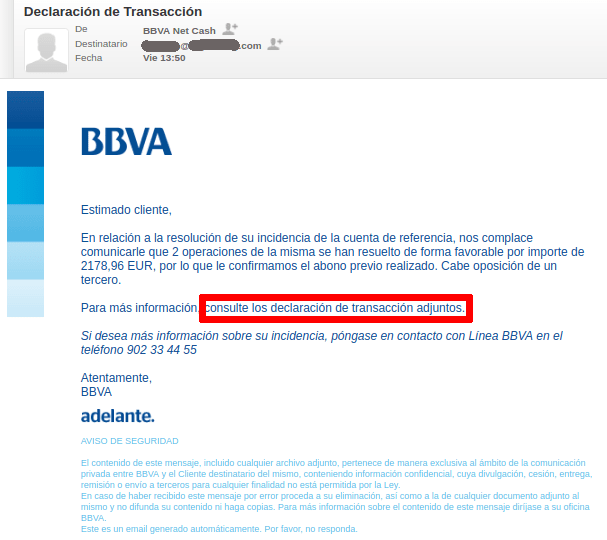 Reconocer un email de phishing?